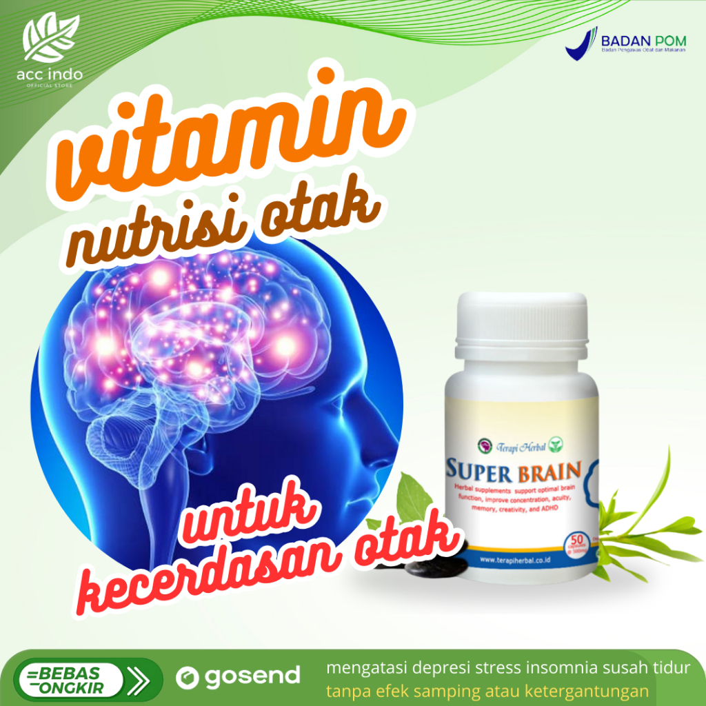 Jual Acc - SUPER BRAIN OBAT KAPSUL NUTRISI OTAK ANAK REMAJA DEWASA ...