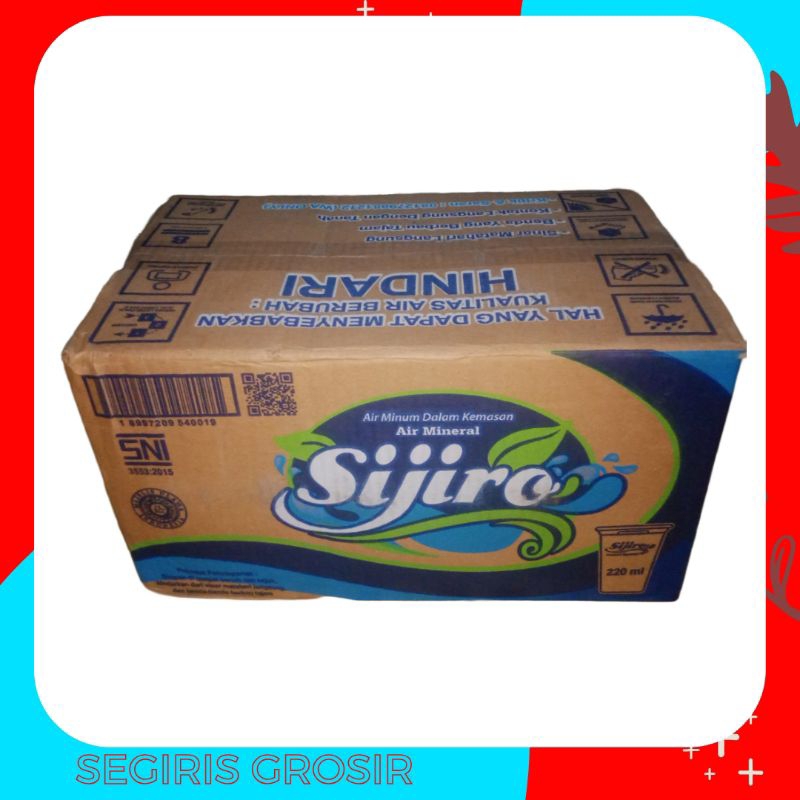 Jual Sijiro Air Mineral Gelas 1 dus | Shopee Indonesia