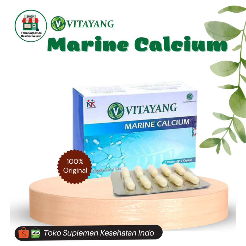 Jual Vitayang Marine Calcium Fish Bone 500 mg Kalsium Memperkuat Tulang ...
