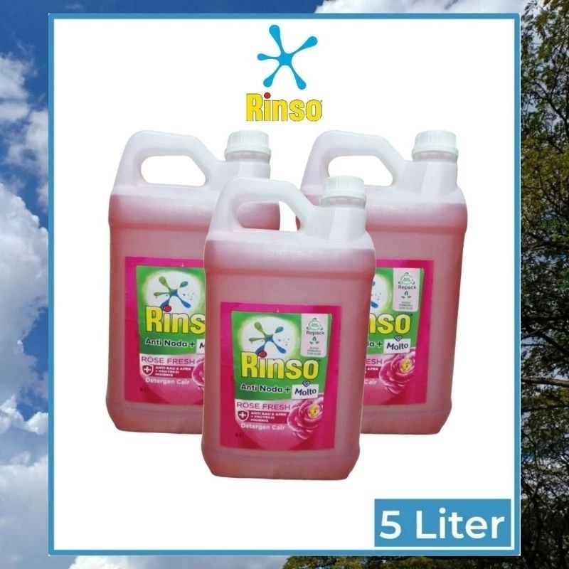 Jual RINSO CAIR MOLTO UKURAN 5LITER | Shopee Indonesia