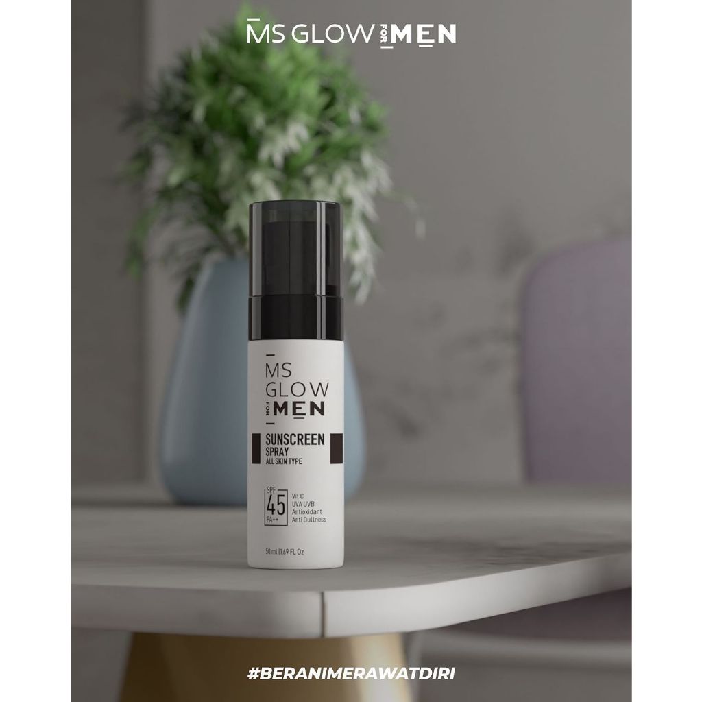 Jual SUNSCREEN MS GLOW MEN - Face Mist Sunblok Melindungi Wajah Dari ...