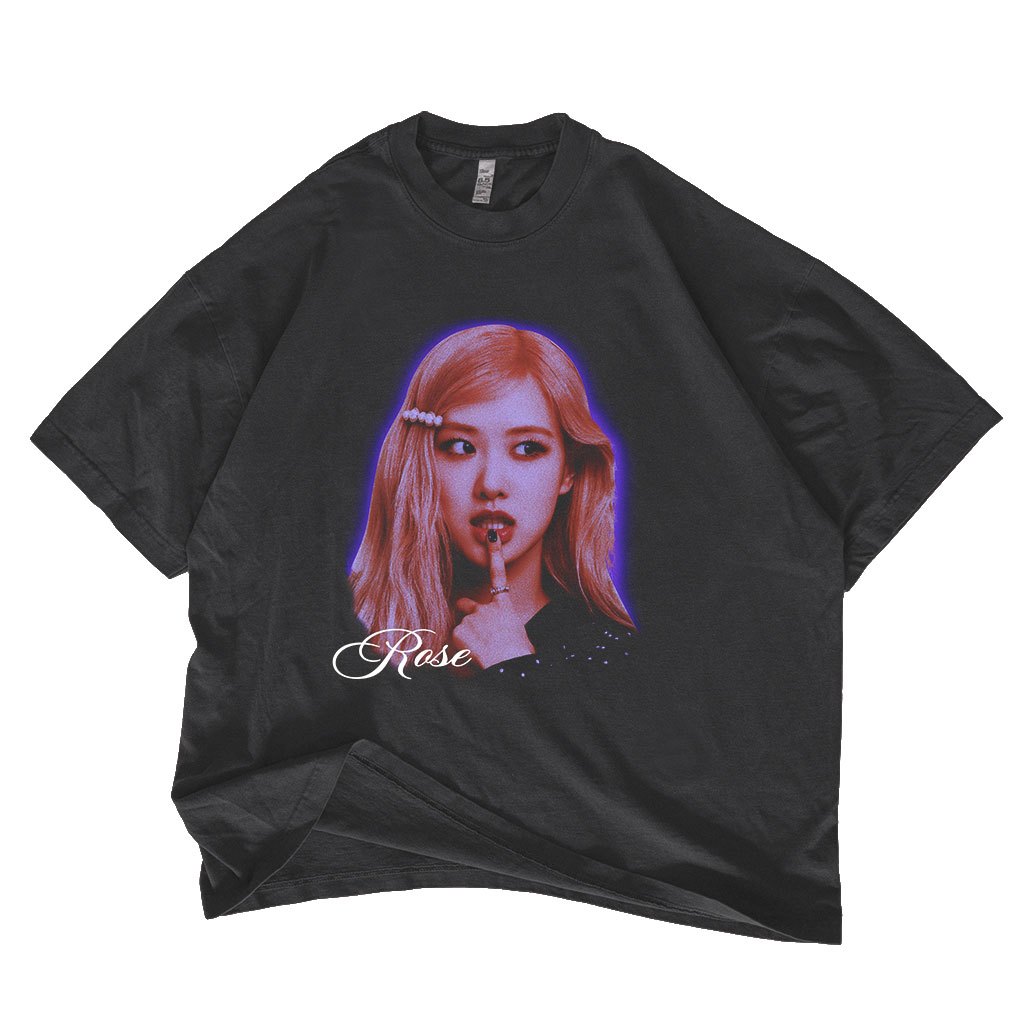 Jual Kaos Blackpink Rose Oversized T-shirt Kaos Kpop #10 | Shopee Indonesia