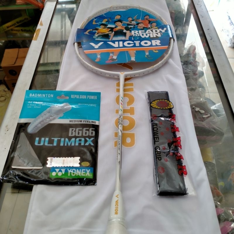Jual RAKET BADMINTON VIKTOR THRUSTER F CLAW ASEAN PREMIUM 30 LBS ( free ...