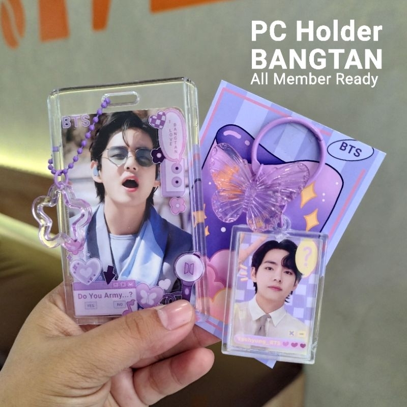 Jual BTS PC HOLDER CAHOL PHOTO CARD/ BTS KEYCHAIN/ BTS FANKIT | Shopee Indonesia