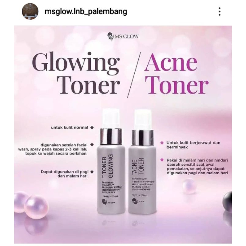 Jual Toner MSGLOW (Acne/Glow Maker) | Shopee Indonesia