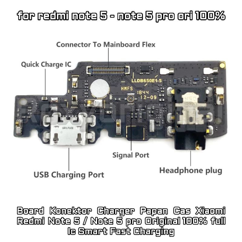 Jual Board Konektor Charger Papan Cas Xiaomi Redmi Note 5 / Note 5 pro ...