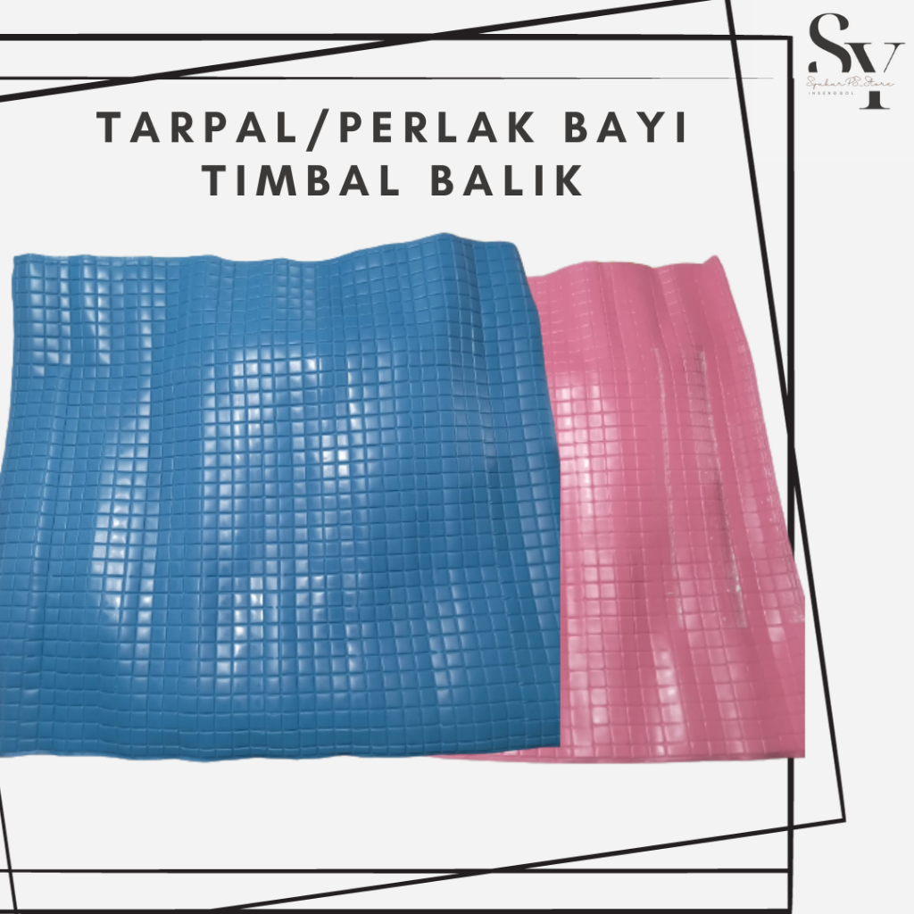 Jual Tarpal/Perlak/Alas Ompol Bayi 2 Warna Timbal Balik Tebal Uk ...
