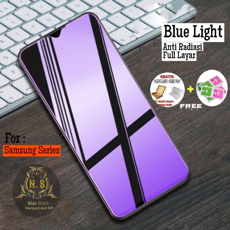 Jual ( COD )Tempered Glass Blue Anti Radiasi Samsung A06 A05 A05S A01 A01S A01 CORE A02 A02S A03 ...