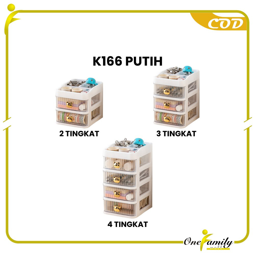 Jual ONE-K166 Rak Kosmetik Serbaguna 3 Laci Tempat Make Up Storage Box ...