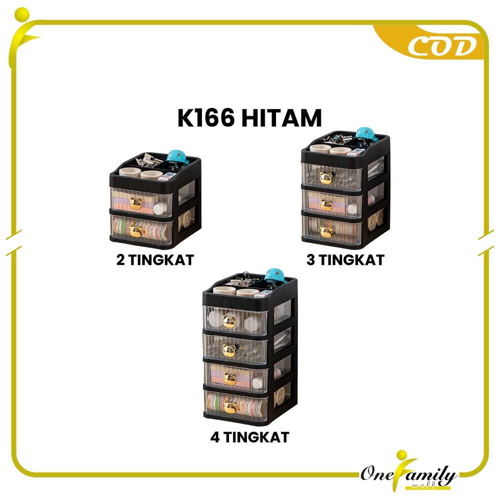 Jual ONE-K166 Rak Kosmetik Serbaguna 3 Laci Tempat Make Up Storage Box ...