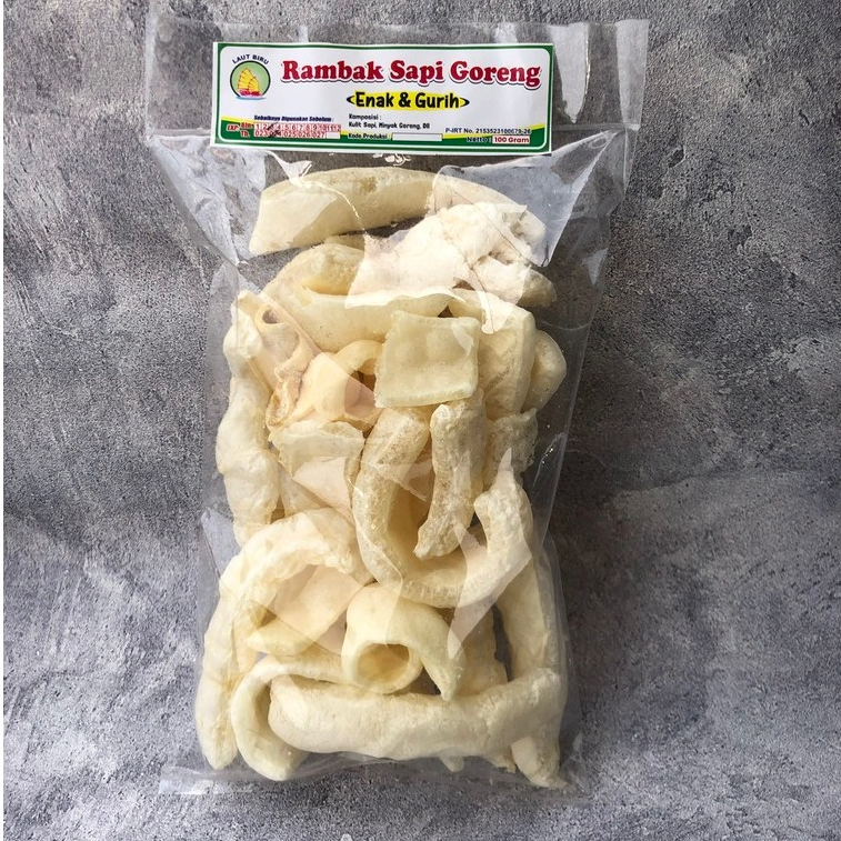Jual Kerupuk Rambak Sapi Goreng 100gr Matang | Shopee Indonesia