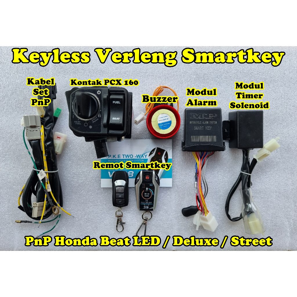 Jual Keyless Verleng Smartkey PnP Honda Beat Led / Deluxe / Street Ada ...