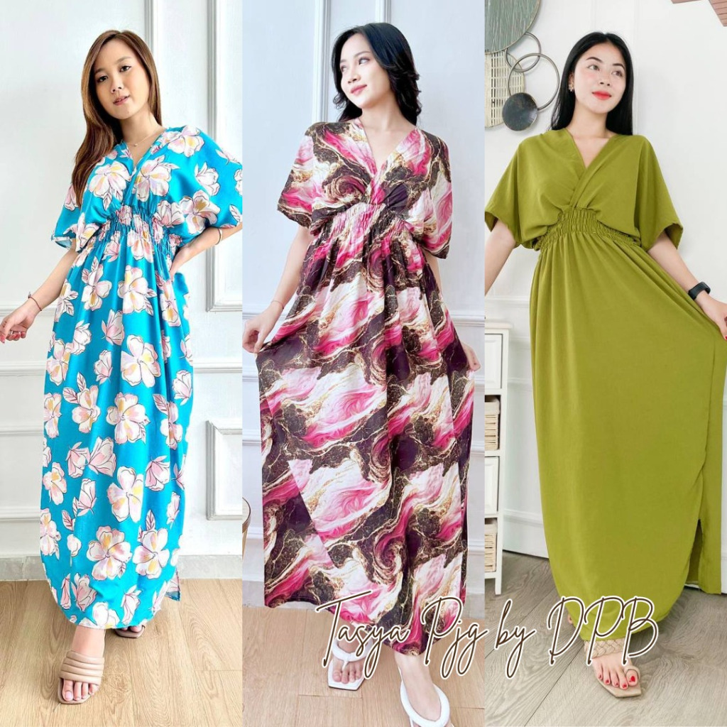 Jual DASTER PUTRI BALI - TASYA PANJANG CRINKLE DASTER BALI | Shopee ...