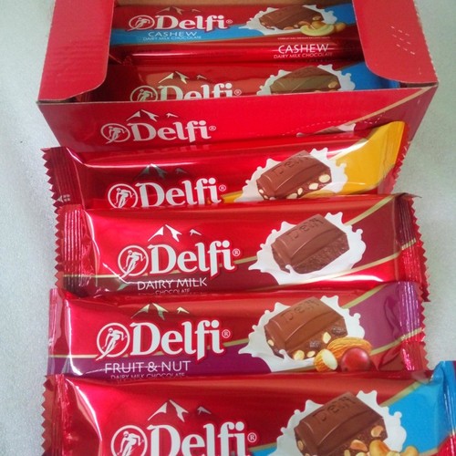 Jual DELFI COKLAT BAR 40 GRAM / 1 BOX ISI 10 / ALMOND - FRUIT AND NUT ...