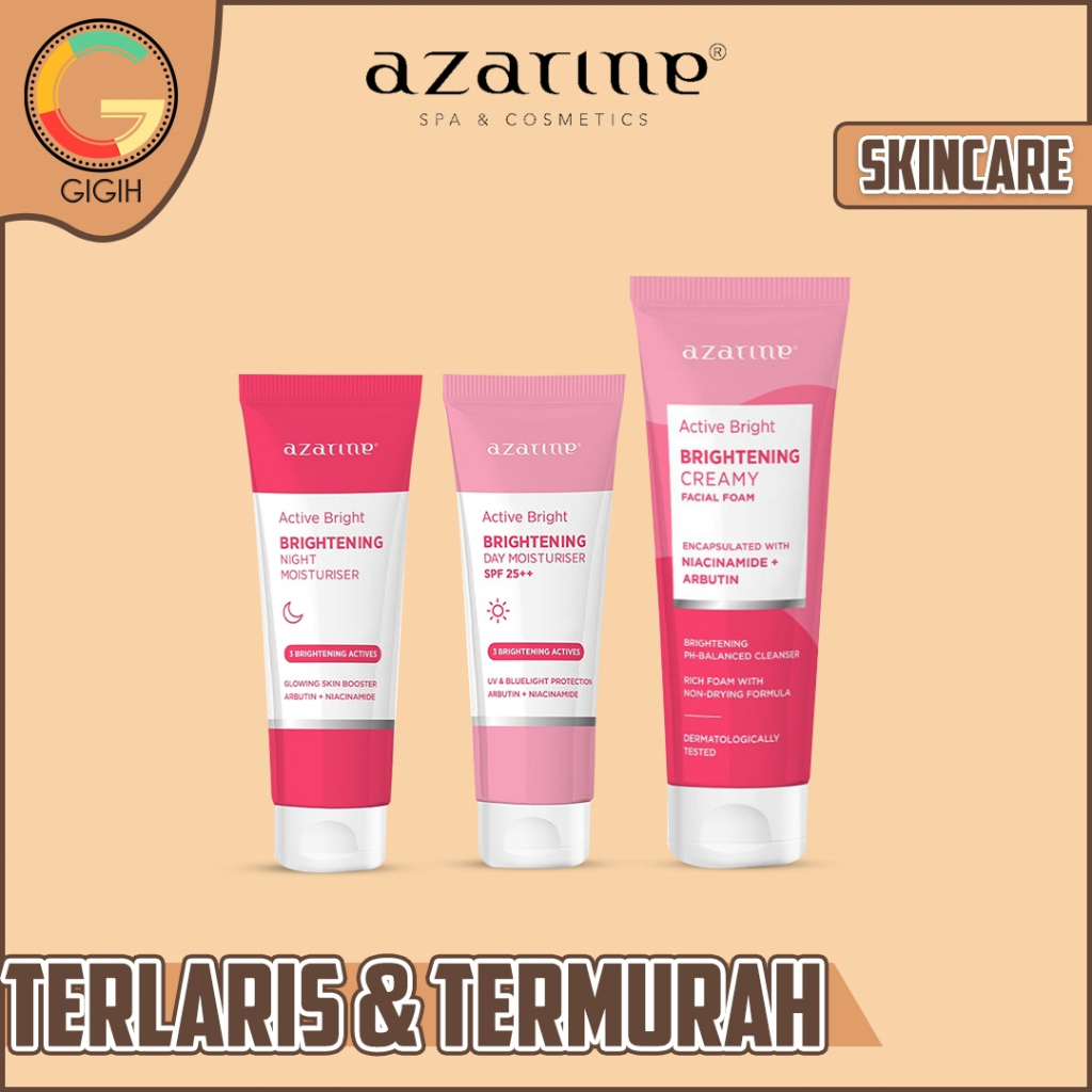 Jual AZARINE ACTIVE BRIGHT BRIGHTENING SERIES ( DAY & NIGHT CREAM ...