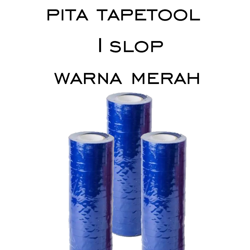 Jual Pita Tape Tool Tali Tanaman Isi Ulang Warna Biru Isi 20 Pcs 1Slop ...
