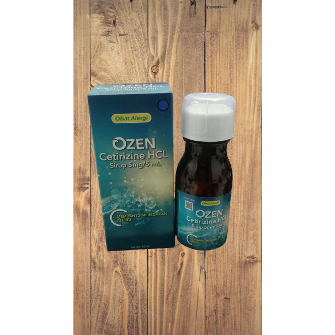 Jual OZEN CETIRIZINE 5mg/5ml SYRUP 60ML | Shopee Indonesia