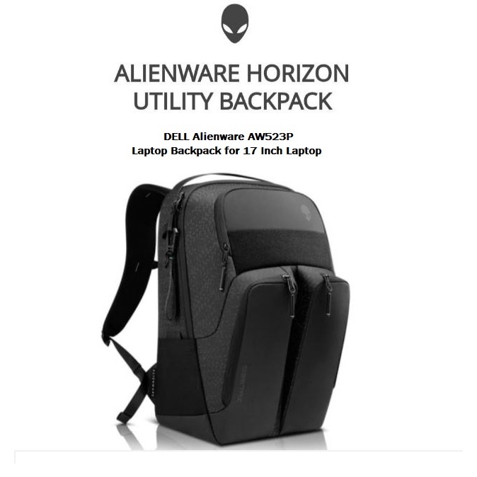 Jual Backpack Gaming Dell Alienware AW523P 17-Inch Horizon Utility ...