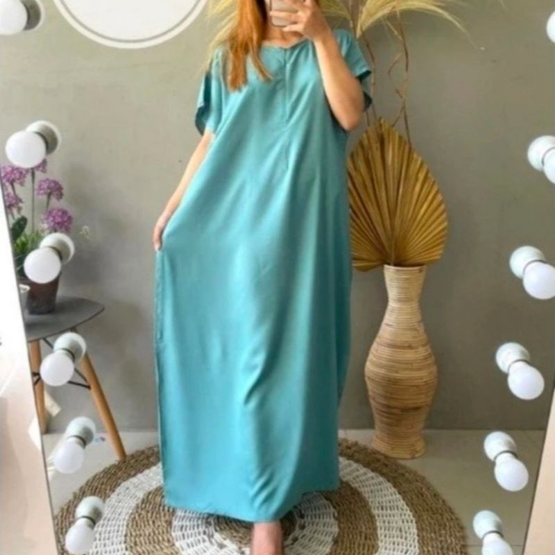 Jual Daster panjang busui 120cm/daster rayon polos | Shopee Indonesia