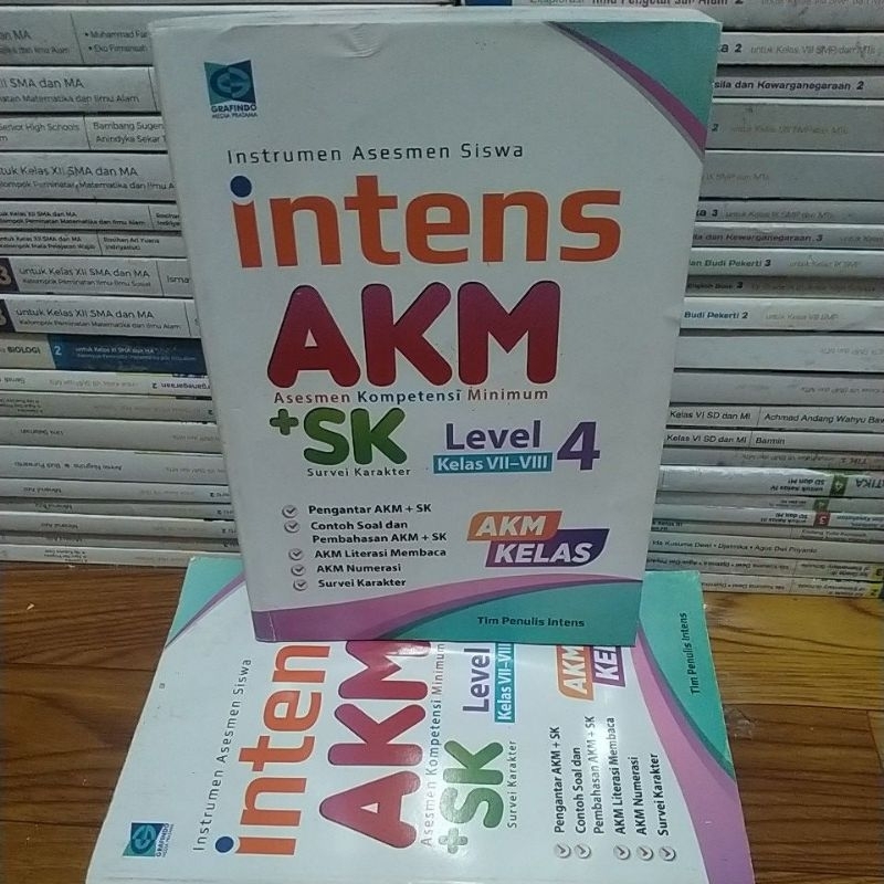 Jual Buku Intens AKM + SK LEVEL 4 Kelas VII-VIII GRAFINDO | Shopee ...