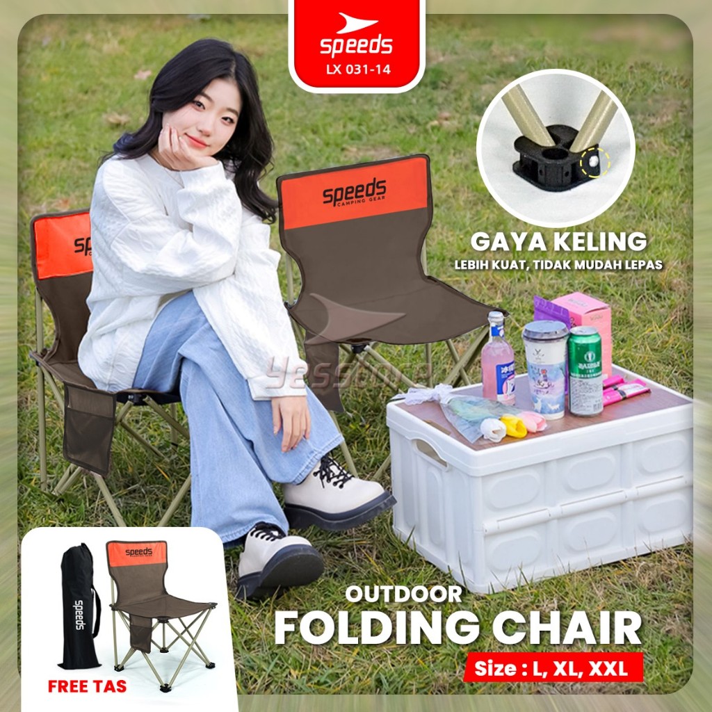 Jual SPEEDS Kursi Lipat Kain Portable Foldable Outdoor Indoor Camping ...