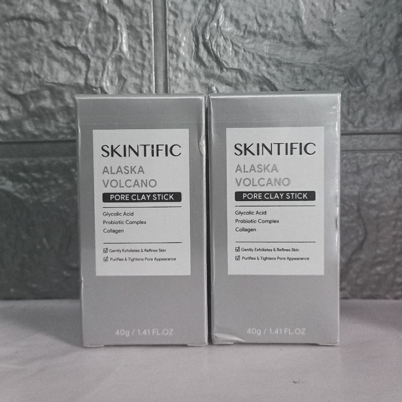Jual SKINTIFIC Mugwort dan Alaska Volcano Clay Stick 40g | Shopee Indonesia