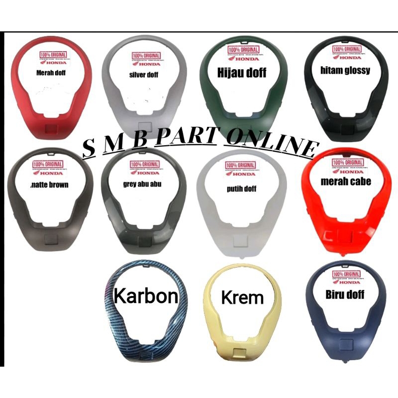 Jual cover ring speedometer spedometer list batok atas scoopy new led ...