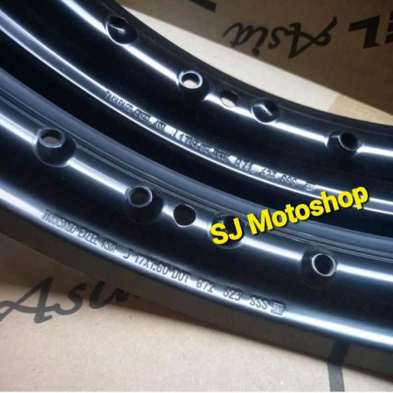 Jual Velg Alloy Set Hitam 1.60 / 1.85 x 17 Takasago Excel Asia | Shopee ...