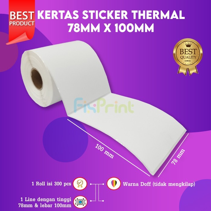 Jual Trend - Stiker Label Barcode Thermal 78 x 100 Label Barcode Olshop ...