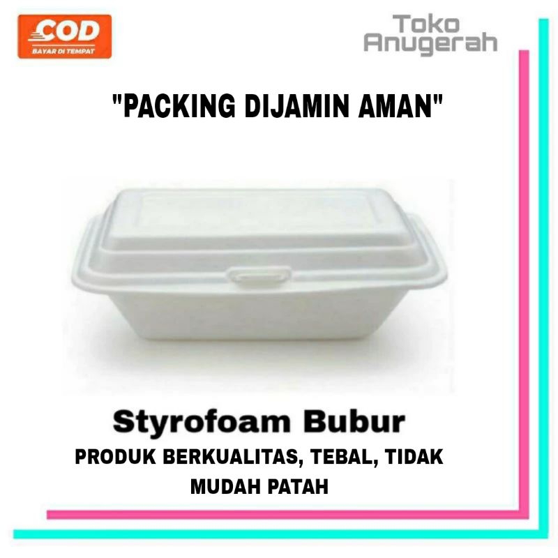 Jual Sterofoam/Styrofoam Bubur Nasgor Nasi Kuning (minimal order 10 pcs ...