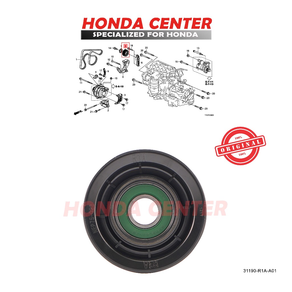 Jual Puli Pully Pulley Tensioner Fan Belt Honda Crv Rm Gen4 Gen5 Civic ...