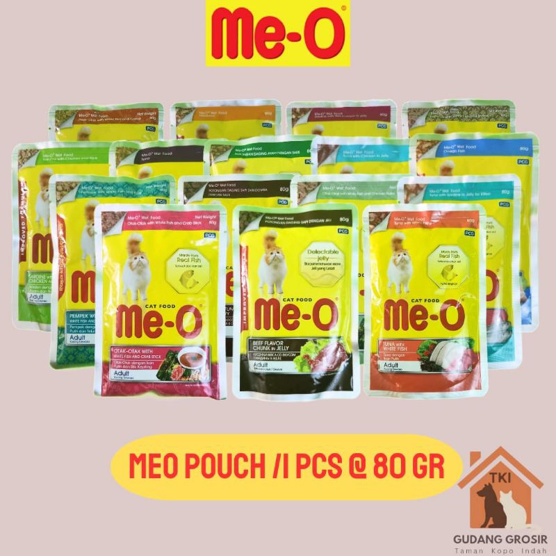 Jual Meo POUCH Adult Kitten 80gr Meo Wet Food | Shopee Indonesia