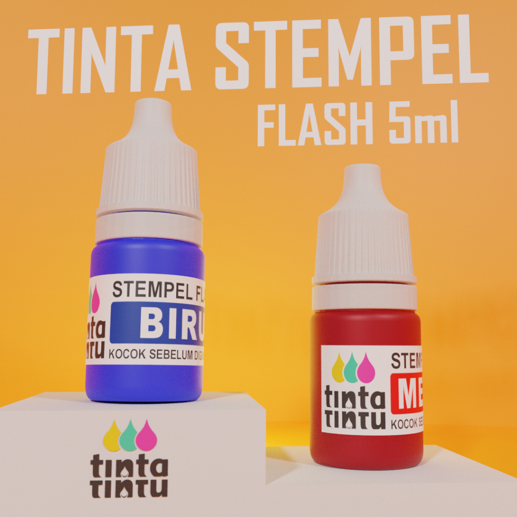 Jual Tinta Stempel Flash 5ml Biasa Buat Kertas | Shopee Indonesia