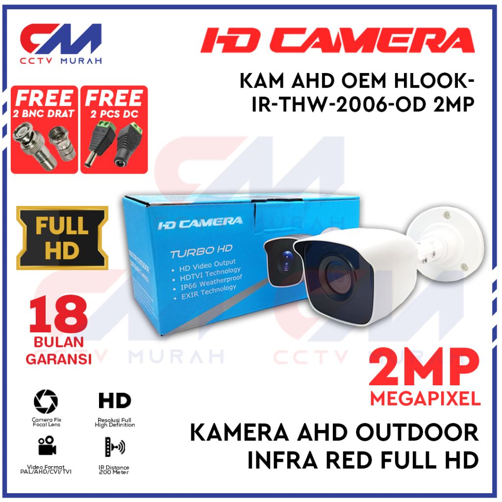 Jual Kamera CCTV Oem Hilook Outdoor Analog 2MP, Resolusi 1080P/CCTV ...