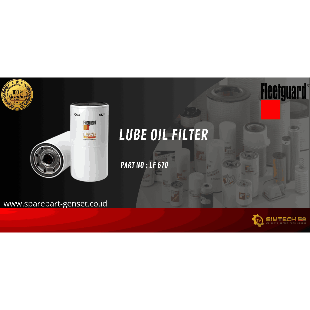 Jual Filter Oli Fleetguard LF 670 | Shopee Indonesia