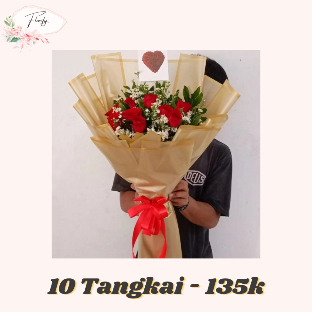 Jual [BISA KIRIM LANGSUNG] Fresh Flower Bouquet/Bunga Mawar 10-25 ...
