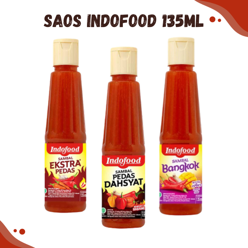 Jual Saos Sauce Indofood Botol Kemasan 135ml | Shopee Indonesia