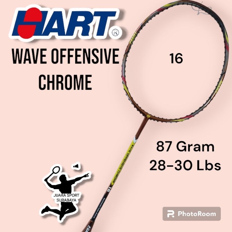 Jual Raket Badminton Hart Wave Offensive Chrome Original | Shopee Indonesia