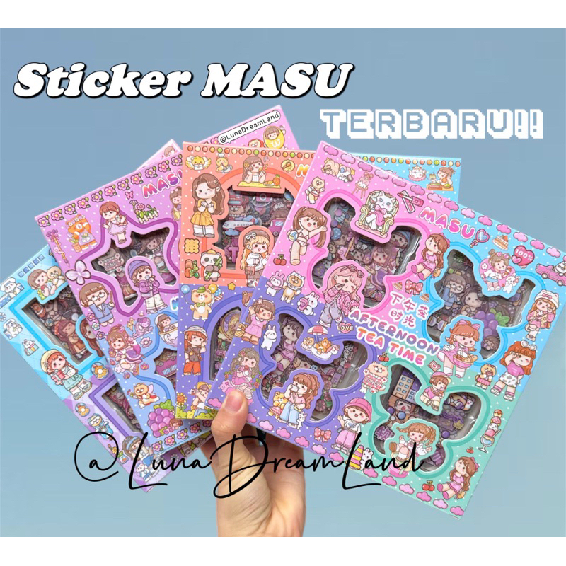 Jual Sticker MASU Terbaru 100Lembar Box Pvc Stiker Anti air | Shopee ...