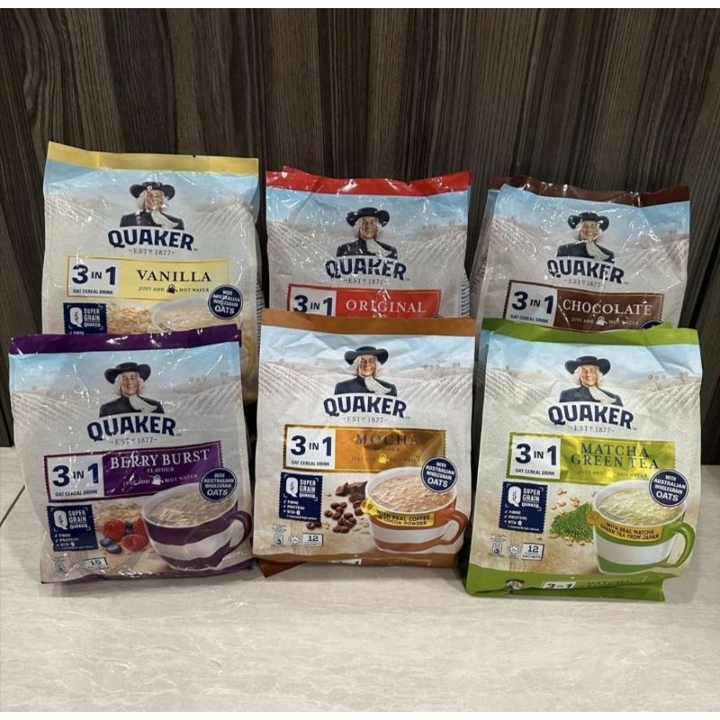 Jual QUAKER 3IN1 OAT CEREAL | QUAKER OATMEAL 3IN1ANEKA RASA | Shopee ...