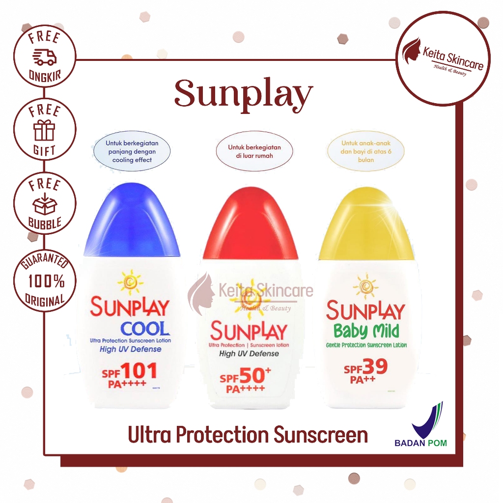 Jual SUNPLAY Ultra Protection Sunscreen Lotion 30g - Ultra | Cool ...
