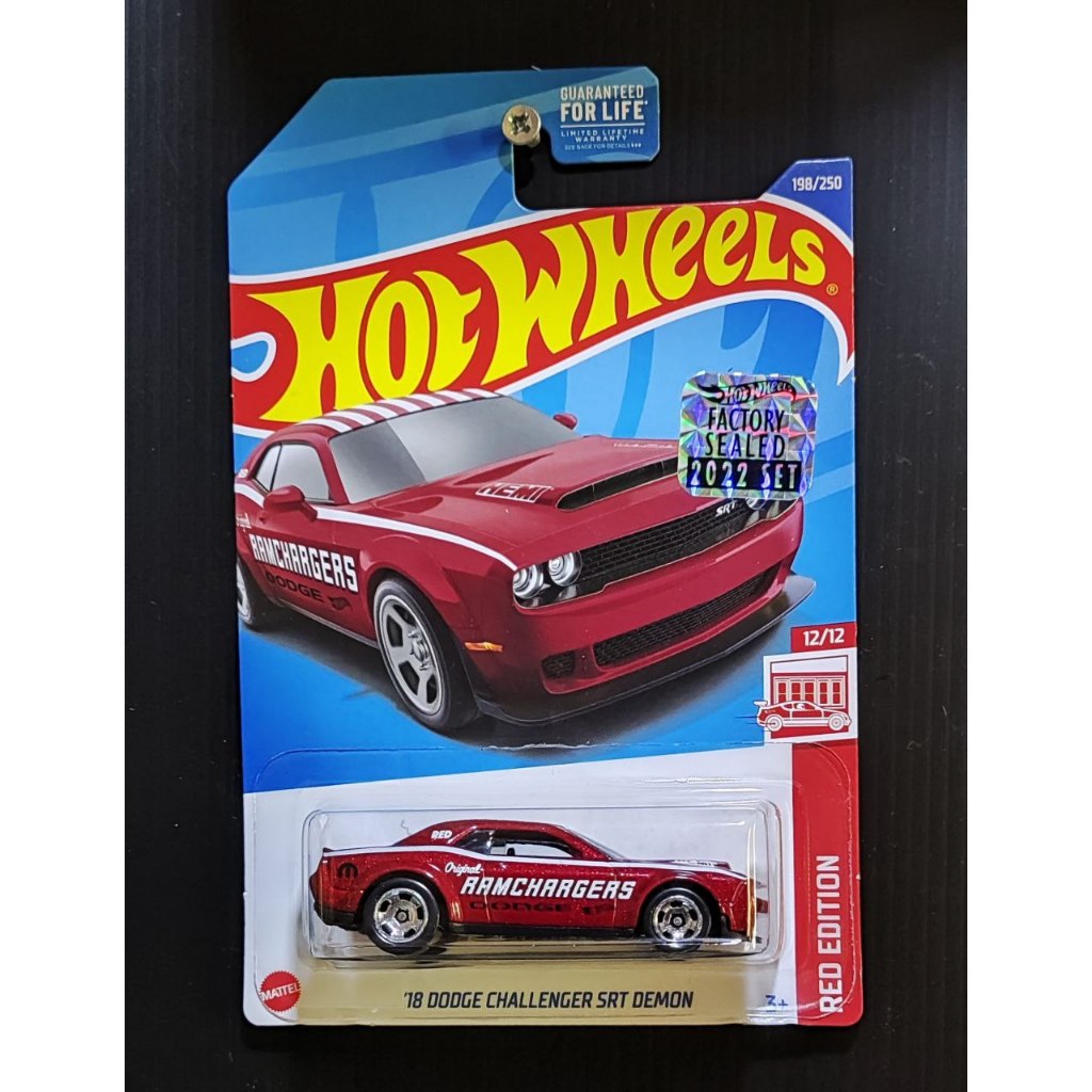 Jual Hot Wheels 18 Dodge Challenger Srt Demon Red Edition Factory