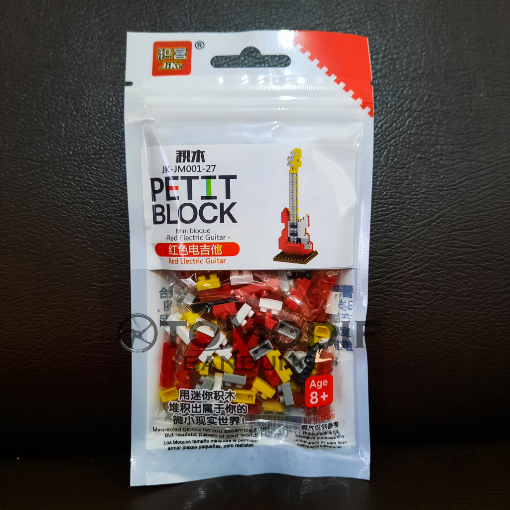 Jual Balok Rakit Susun Petit Block Mini Red Electric Guitar Lego ...