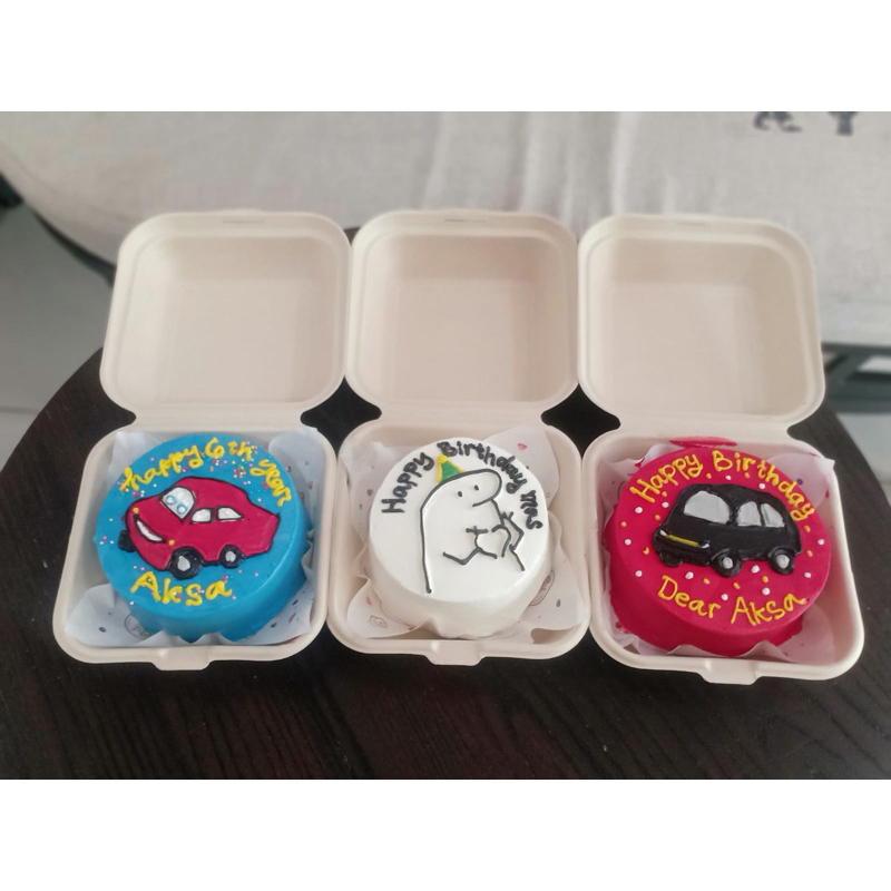 Jual Korean cake 10cm Bento cake 10 cm Korean Lunch box cake custom ...