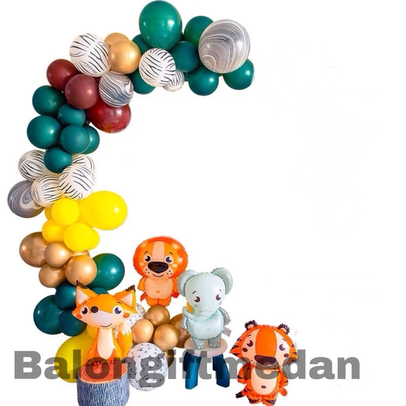 Jual PAKET DEKOR ULANG TAHUN ANIMAL BINATANG SAFARI ZOO | Shopee Indonesia