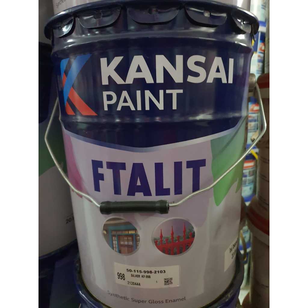 Jual FTALIT KANSAI 20 KG 20KG PAIL PEL CAT KAYU BESI GLOSS MINYAK 998 ...