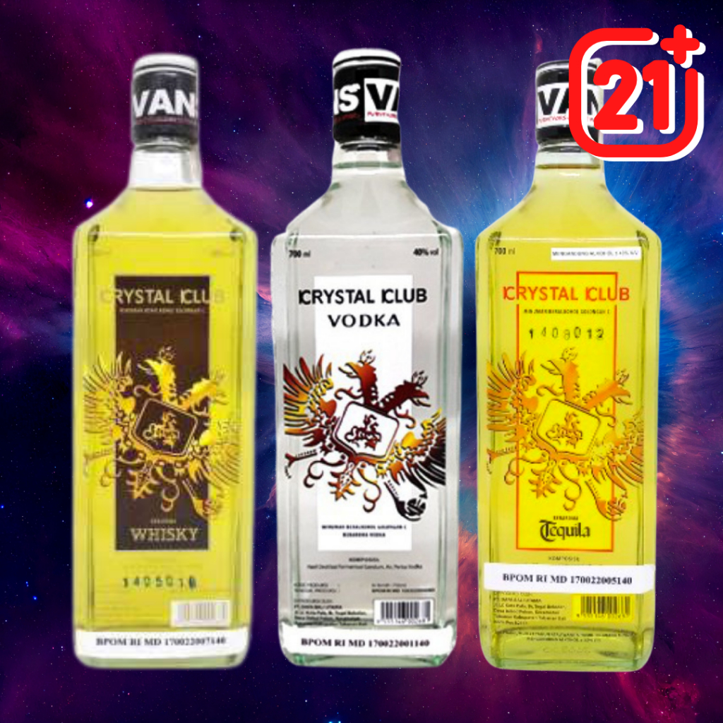Jual Crystal Club Vodka / Whisky / Tequila Original | Shopee Indonesia