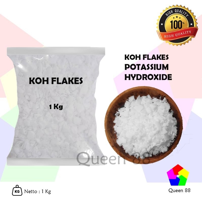 Jual KOH / POTASSIUM HIDROXIDE ( KALIUM ) 1 KG MURAH / PEMBUAT SABUN ...