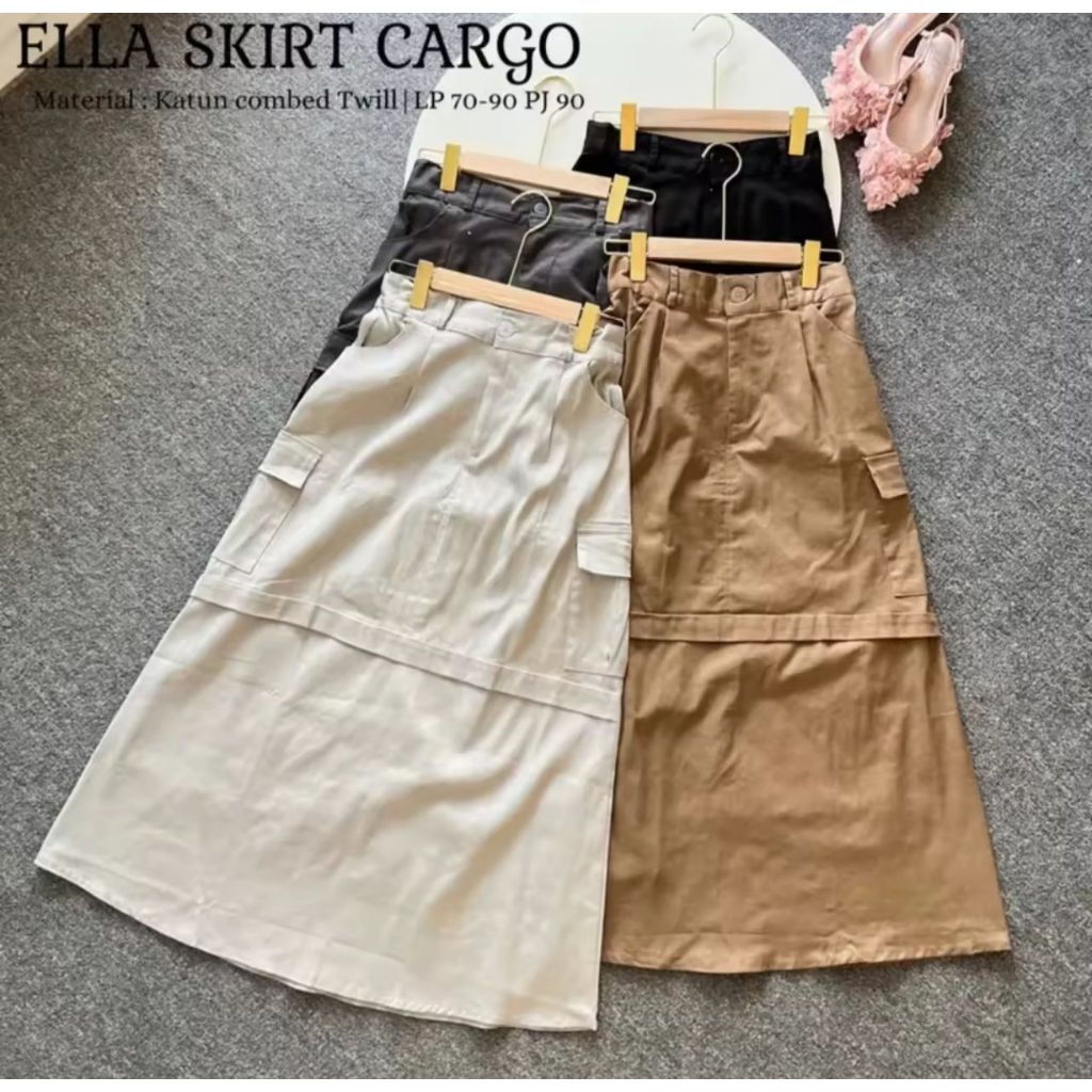Jual Rok Cargo Twill Stretch Skirt - Rok Cargo Wanita Cargo Twill Harga ...