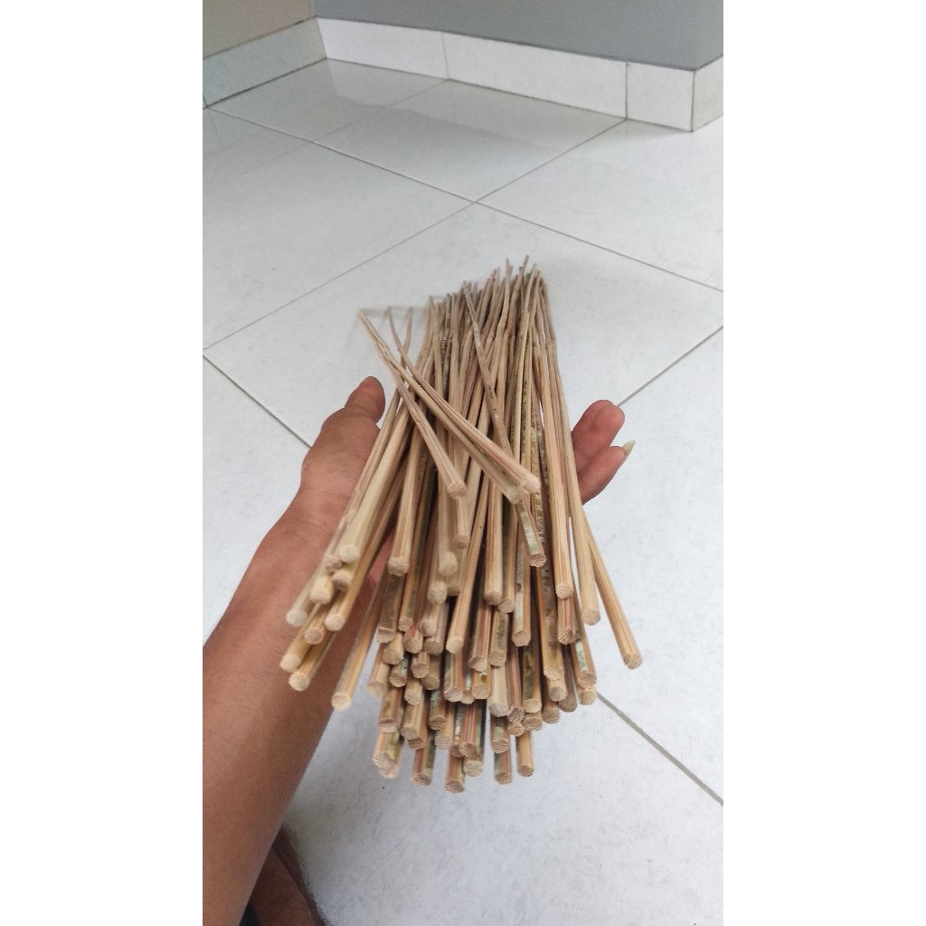 Jual 1 Batang Stik bambu bulat 5-7mm 100cm Arku layangan Panjang ...